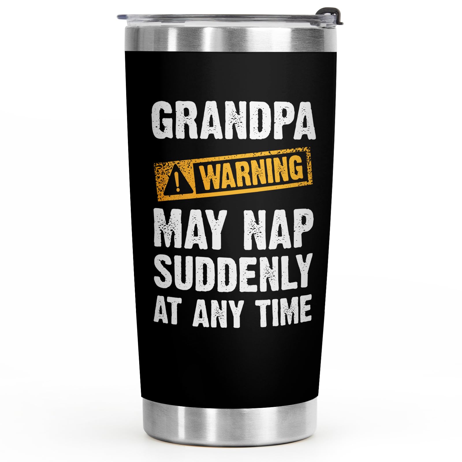 Leebbsin Funny 20oz Tumbler With Lid - Unique Gifts for Grandpa From Granddaughter, Grandson - Best Grandfather Birthday Gift, New Grandpa