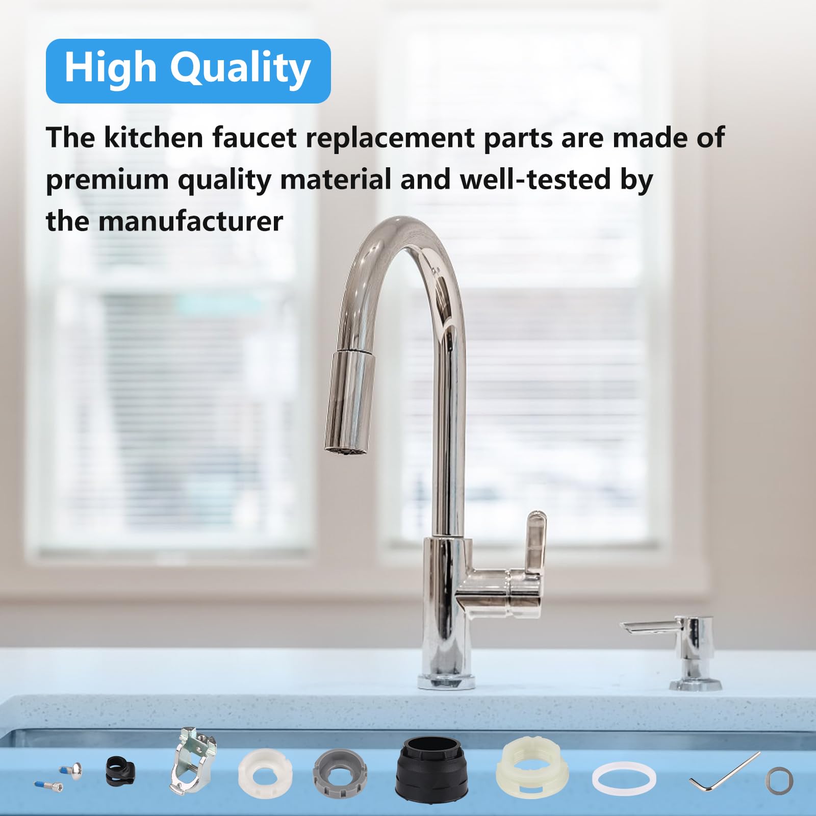 93980 Kitchen Faucet Repair Kit Replacement Handle Mechanism Kit for Moen One-Handle Kitchen Faucet Repairs