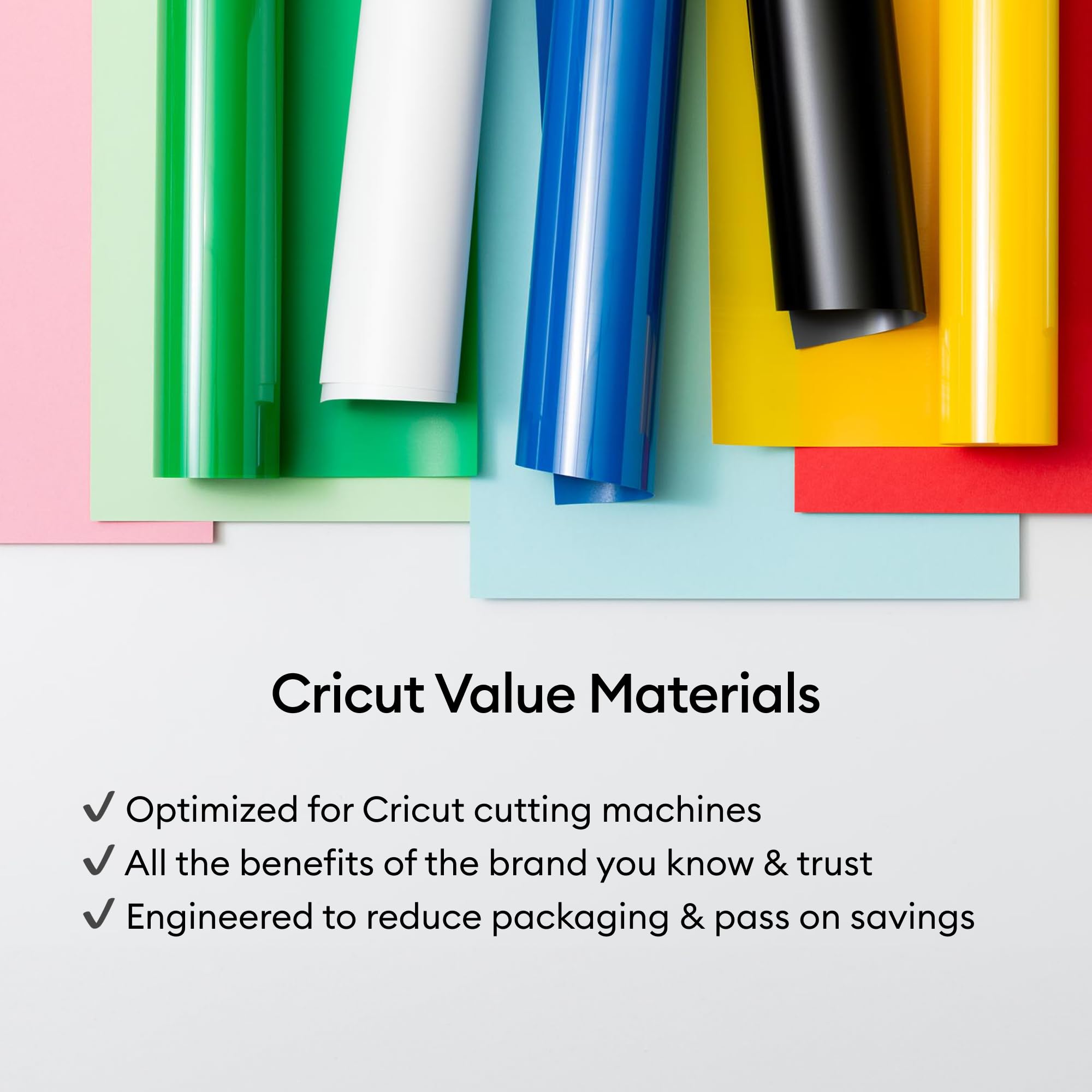 Cricut® Value Iron-On, White (12 in x 20 ft)- HTV Heat Transfer Vinyl