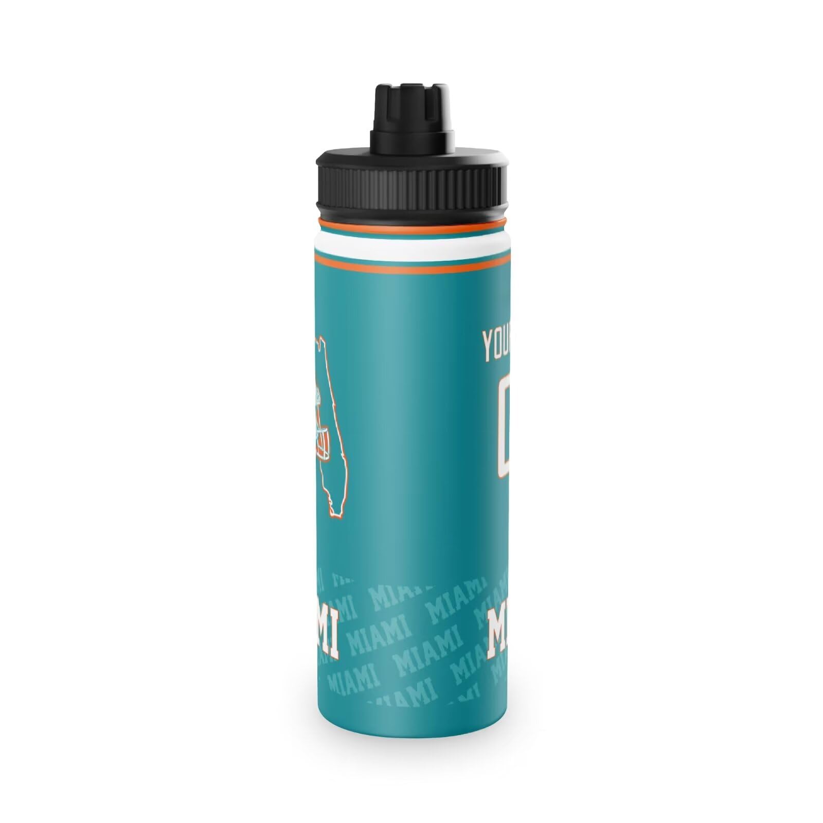 ANTKING Miami Tumbler Travel Mug Coffee Cup Custom Name Number for Men Gifts Women Youth