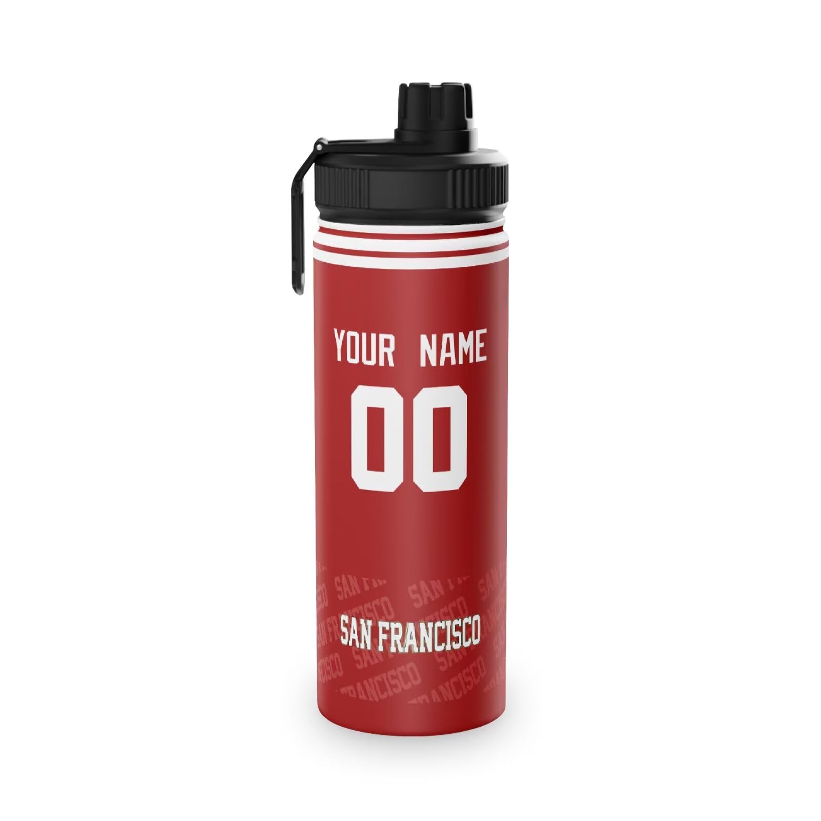 ANTKING San Francisco Tumbler Travel Mug Coffee Cup Custom Name Number for Men Gifts Women Youth