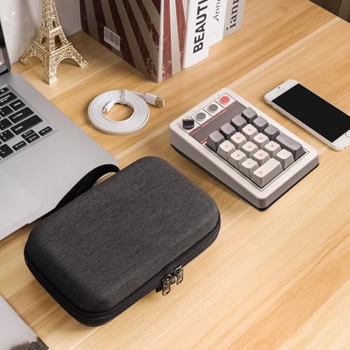 Geekria Numeric Keypad Case, Portable Number Pad Travel Case for 18-23 Keys Mechanical Numpad, Compatible with 8BitDo Retro 18 Mechanical Numpad, EPOMAKER EK21 Number Keyboard