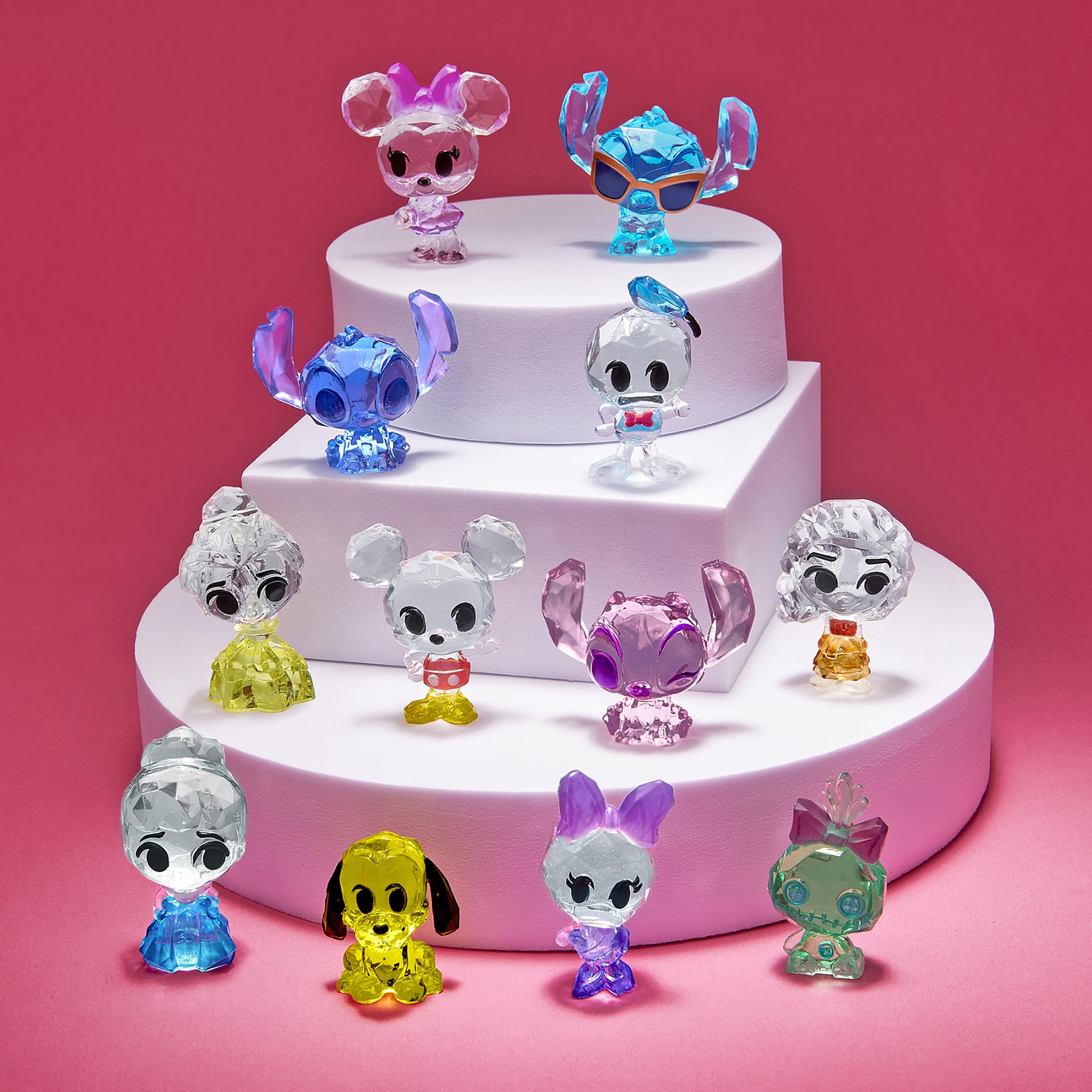 Cra-Z-Art Disney Crystal Surprise Series 1, Mini Collectible Crystal Figures with Activity Compound, Collectible Blind Bag Inspired Figures, Kids Toys for Ages 3 and Up