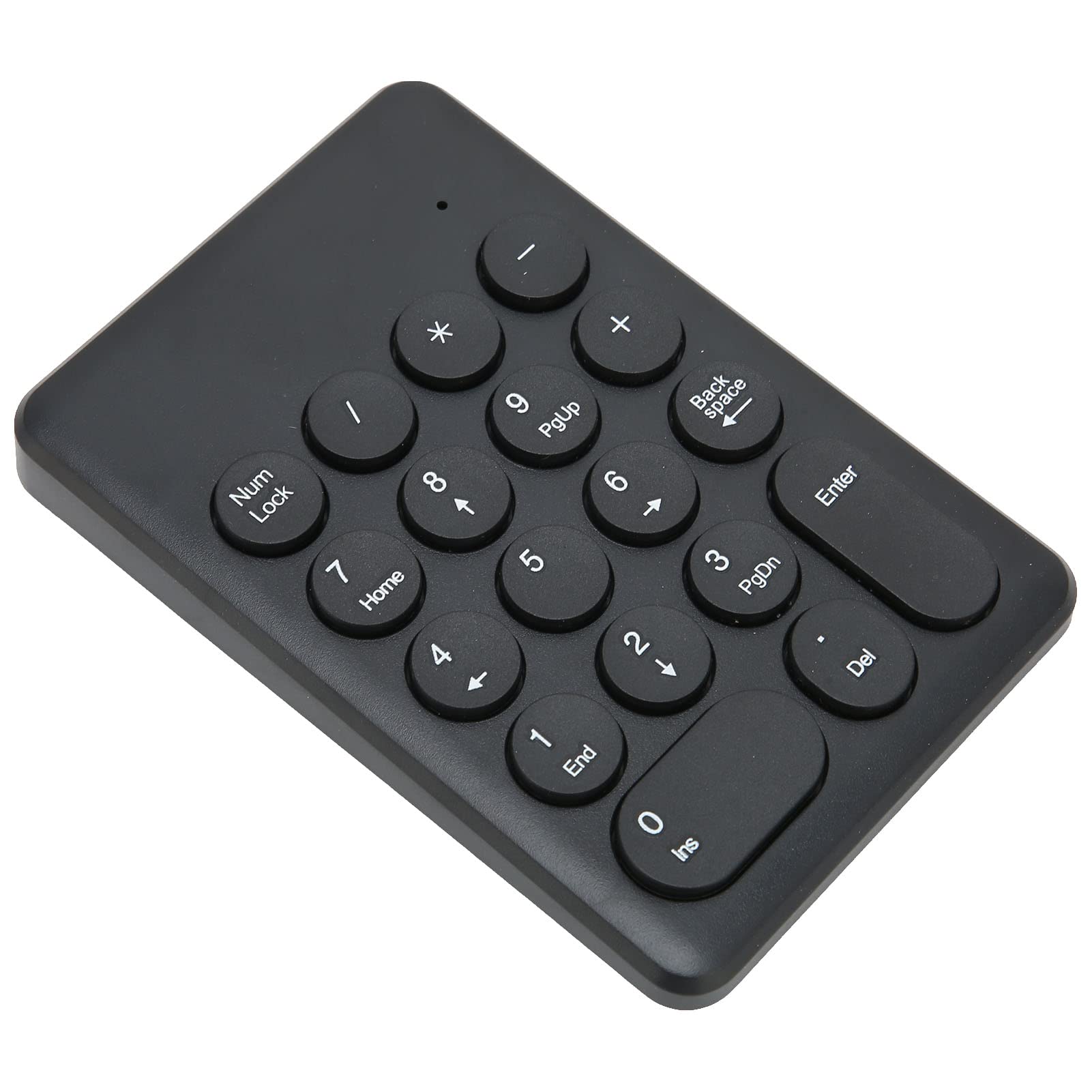 Numeric Keypad for Laptop, Portable Mini Number Pad 18 Keys, Mute Function, 10M Stable Connection, Number Keyboard Extensions for Laptop, PC, Desktop (Black)