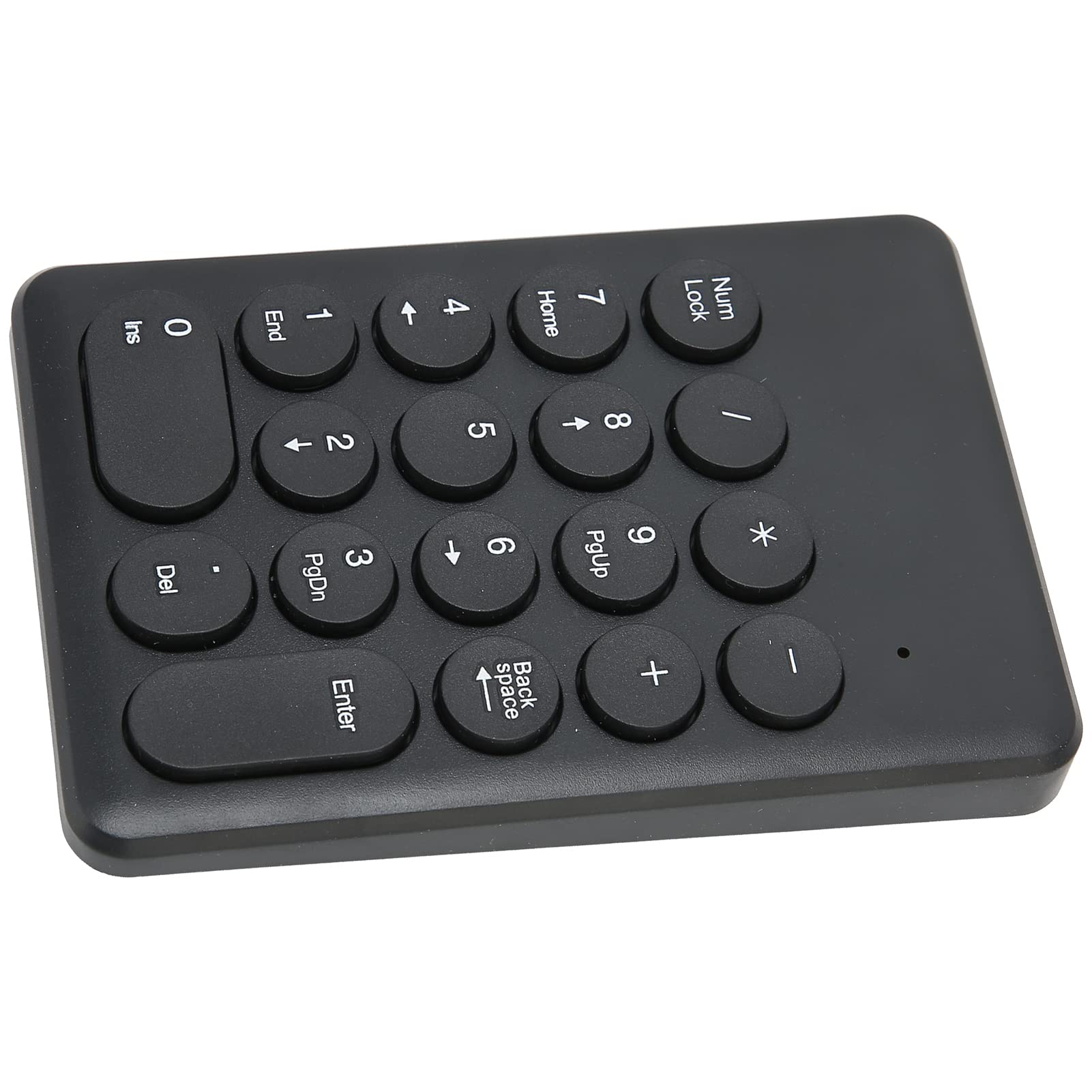 Numeric Keypad for Laptop, Portable Mini Number Pad 18 Keys, Mute Function, 10M Stable Connection, Number Keyboard Extensions for Laptop, PC, Desktop (Black)