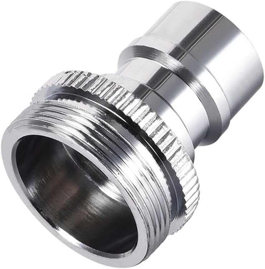 Silver Faucet Adapter,Faucet Adapter for Portable Washer,Dishwasher Snap Adapter Connection,Brass Chrome,5/16-27 Male or 55/64-27 Female,Faucet Aerators,Faucet Parts
