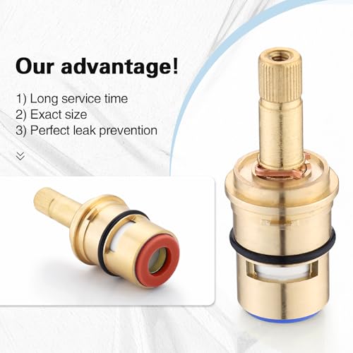 Faucet Cartridge Replacement Compatible with Gerber Danze DA507072W Ceramic Disc Cartridge Round Stem - Cold Cartridge