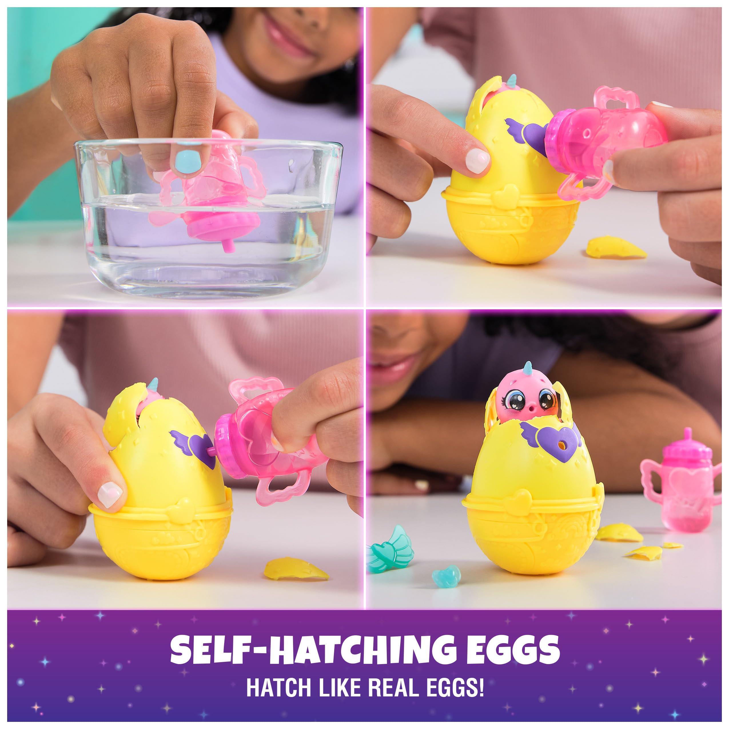 Hatchimals Alive, Neon Rainbow Spring Basket Toy (Styles May Vary), 3 Self-Hatching Easter Eggs, Fun Gift & Kids Toys for Girls & Boys Ages 3 and up