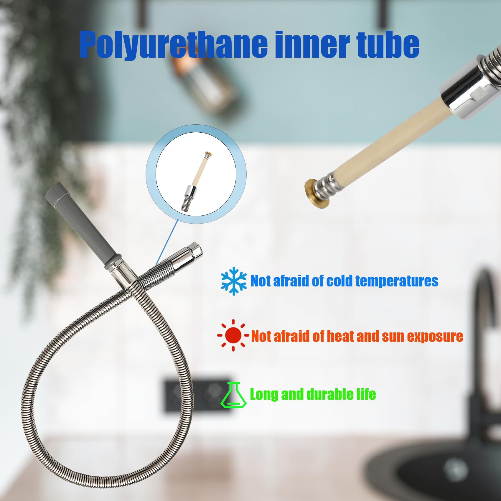44 Inch Pre-Rinse Hose,B-0044-H Pre-Rinse Hose,commercial sink sprayer hose