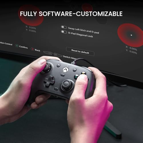 GameSir G7 HE Wired Xbox Controller, Officially Licensed Controller for Xbox Series X|S, Xbox One, Windows 10|11, PC, Video Game Controller with Hall Effect Sticks (Black)