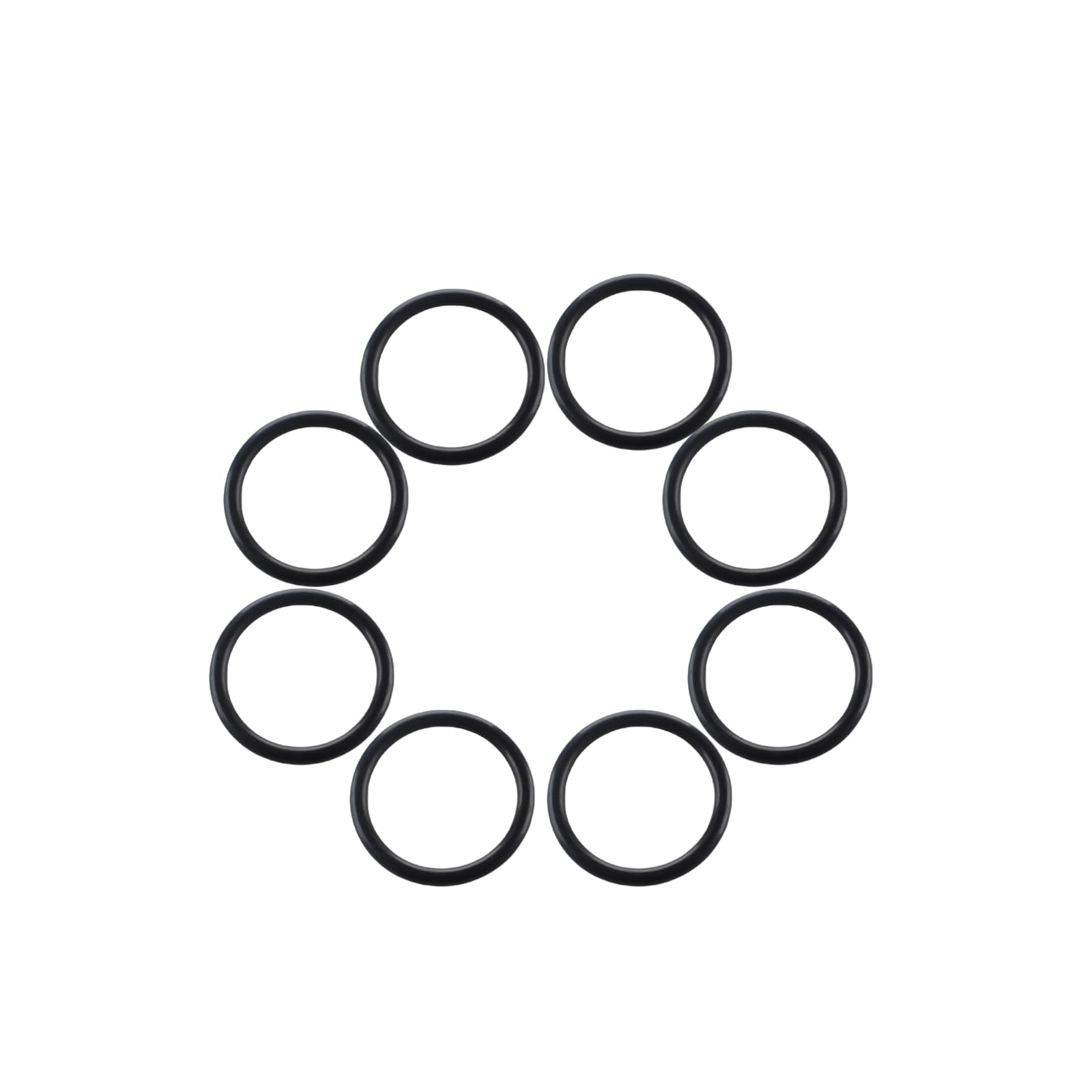 (8 Pack) O-Ring Fits Plunger O-Rings for T&S Brass 010389-45 Plunger Rubber O-Ring for 3-Tier Sink Wastewater Drain Valve Twist Rubber Stopper Oring