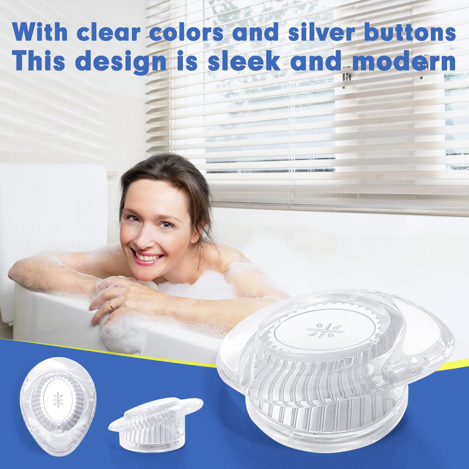 LIBERAQUAR Sb-170 Single Handle, for Use with Valley Kitchen, Lavatory and Tub and Shower Faucets, Acrylic, 2-7/8" W x 1-3/4" Base, Clear