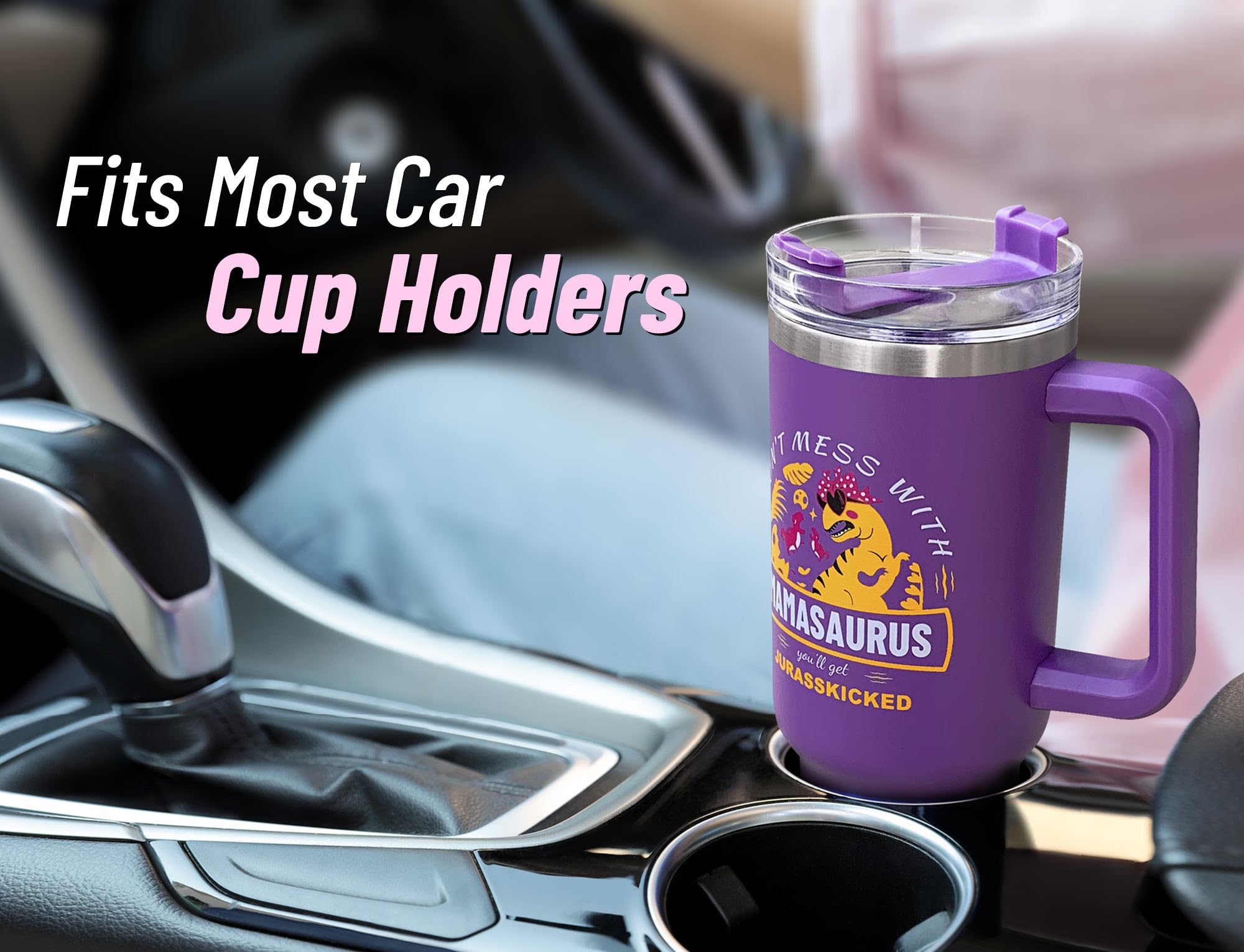 DLOCCOLD Gifts for Mom - Birthday, Christmas, Mother's Day Dinosaur 40oz Tumbler