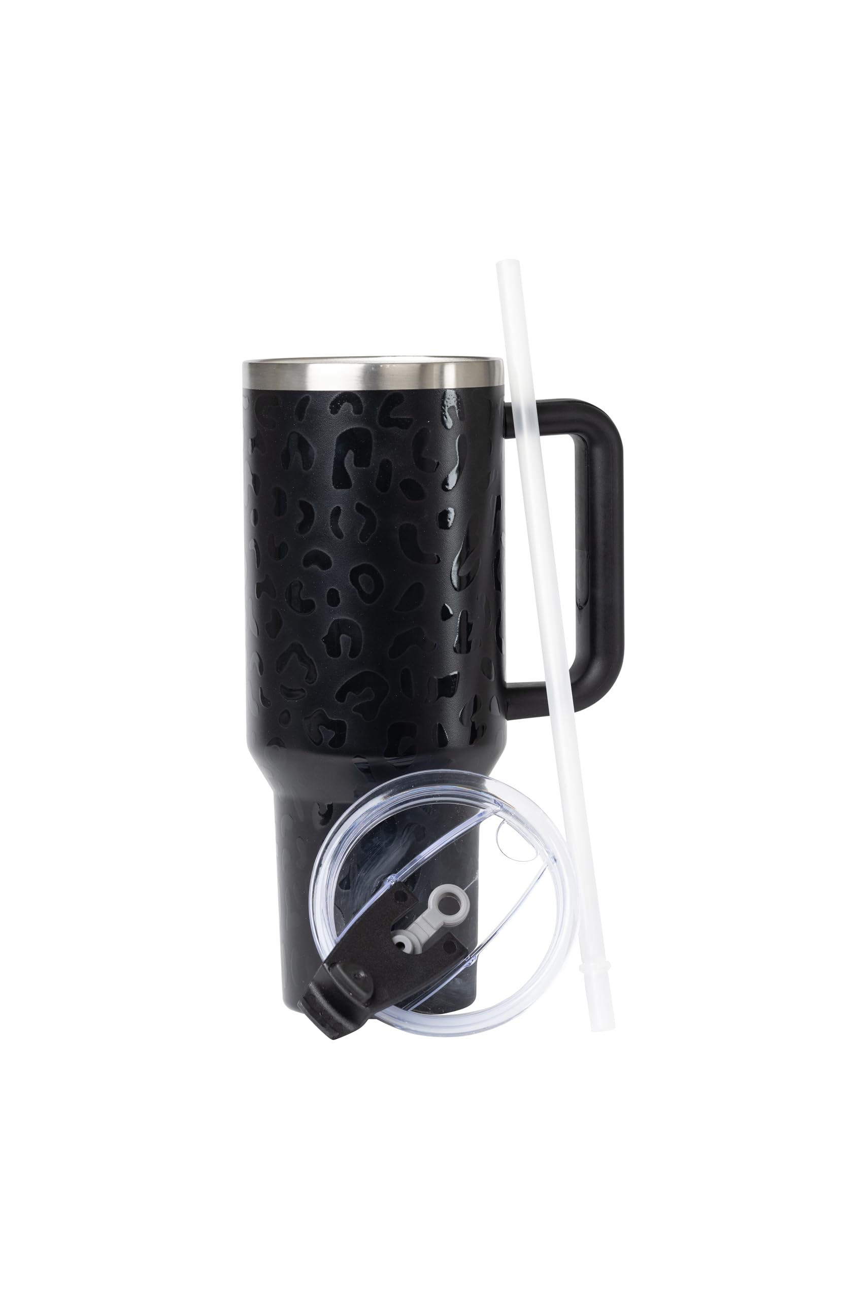 Sip+Sea Cayman 40 oz Stainless Steel Tumbler with Handle, Lid, and Straw | Double Wall Vacuum Insulated