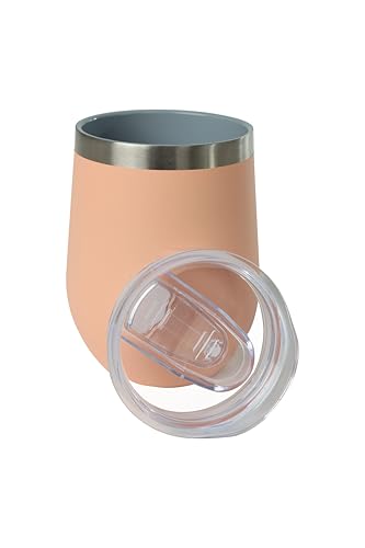 Sip+Sea Antiqua 12 oz Stainless Steel Ceramic Lined Wine Tumbler with Lid | Stemless | Double Wall Vacuum Insulated