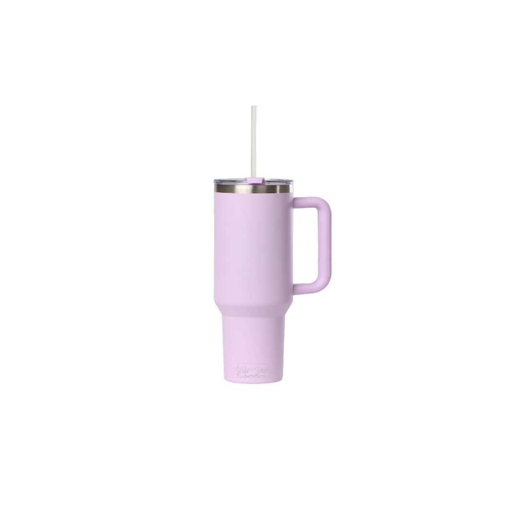 Sip+Sea Cayman 40 oz Stainless Steel Tumbler with Handle, Lid, and Straw | Double Wall Vacuum Insulated