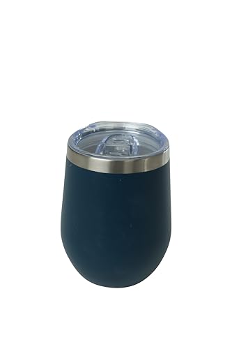 Sip+Sea Antiqua 12 oz Stainless Steel Ceramic Lined Wine Tumbler with Lid | Stemless | Double Wall Vacuum Insulated