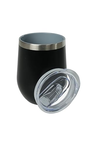 Sip+Sea Antiqua 12 oz Stainless Steel Ceramic Lined Wine Tumbler with Lid | Stemless | Double Wall Vacuum Insulated