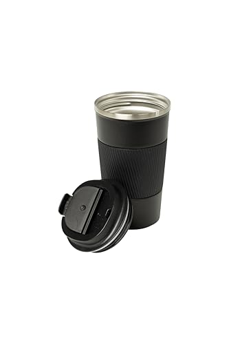Sip+Sea Dominica 18 oz Stainless Steel Travel Coffee Mug with Flip Lid and Silicone Sleeve | Double Wall Vacuum Insulated