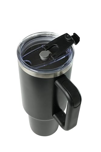 Sip+Sea Cayman 40 oz Stainless Steel Tumbler with Handle, Lid, and Straw | Double Wall Vacuum Insulated