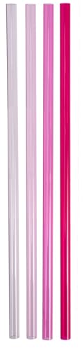Stanley Quencher Tumbler Straws for 40 oz | Reusable Replacement Straws for Tumbler with Handle | Stainless Steel Drinking Cup Accessory | BPA-Free | Pink Multi Pack