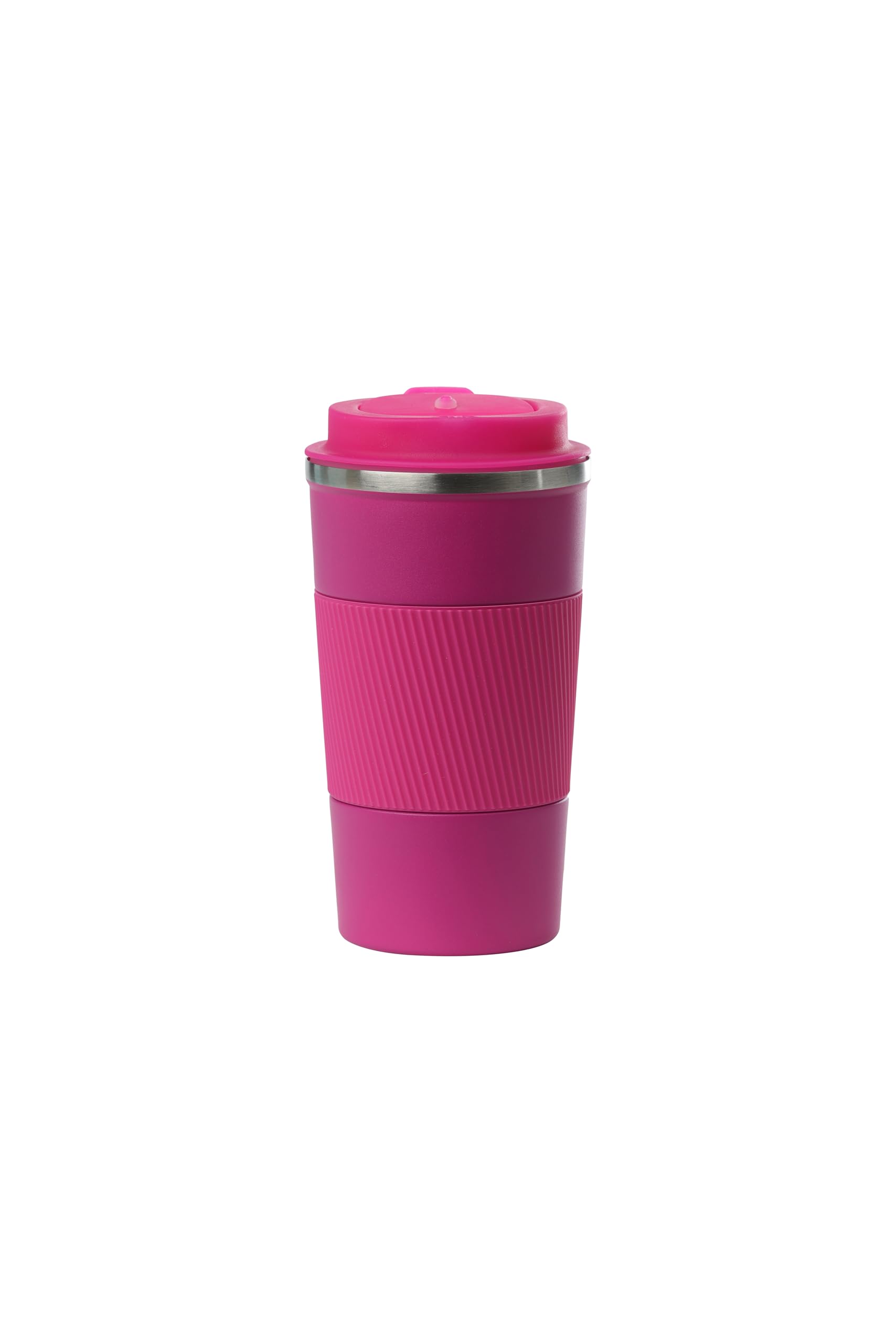 Sip+Sea Dominica 18 oz Stainless Steel Travel Coffee Mug with Flip Lid and Silicone Sleeve | Double Wall Vacuum Insulated