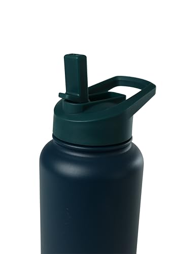 Sip+Sea St. Kitts 32 oz Stainless Steel Water Bottle with Straw Lid|Double Wall Vacuum Insulated