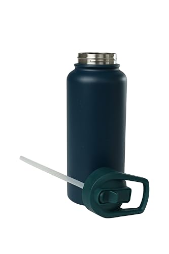 Sip+Sea St. Kitts 32 oz Stainless Steel Water Bottle with Straw Lid|Double Wall Vacuum Insulated