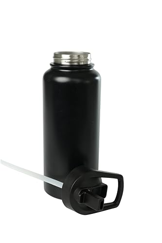 Sip+Sea St. Kitts 32 oz Stainless Steel Water Bottle with Straw Lid|Double Wall Vacuum Insulated
