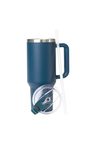 Sip+Sea Cayman 40 oz Stainless Steel Tumbler with Handle, Lid, and Straw | Double Wall Vacuum Insulated