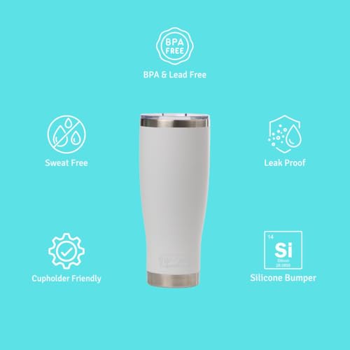 Sip+Sea Key West 24 oz Stainless Steel Tumbler with Lid|Double Wall Vacuum Insulated
