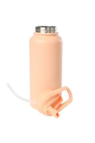 Sip+Sea St. Kitts 32 oz Stainless Steel Water Bottle with Straw Lid|Double Wall Vacuum Insulated