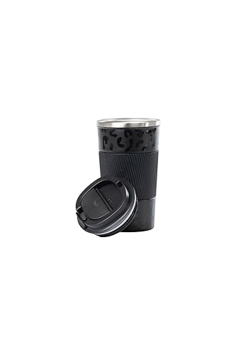 Sip+Sea Dominica 18 oz Stainless Steel Travel Coffee Mug with Flip Lid and Silicone Sleeve | Double Wall Vacuum Insulated