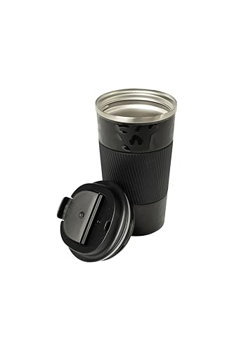 Sip+Sea Dominica 18 oz Stainless Steel Travel Coffee Mug with Flip Lid and Silicone Sleeve | Double Wall Vacuum Insulated