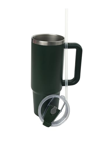 Sip+Sea Cayman 30 oz Stainless Steel Tumbler with Handle, Lid, and Straw | Double Wall Vacuum Insulated