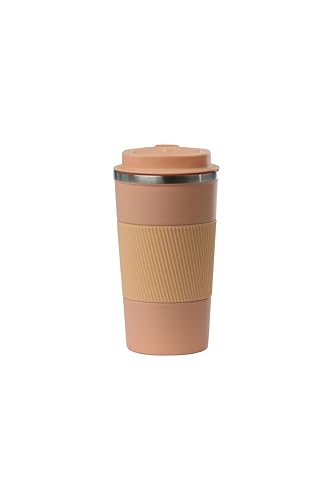 Sip+Sea Dominica 18 oz Stainless Steel Travel Coffee Mug with Flip Lid and Silicone Sleeve | Double Wall Vacuum Insulated