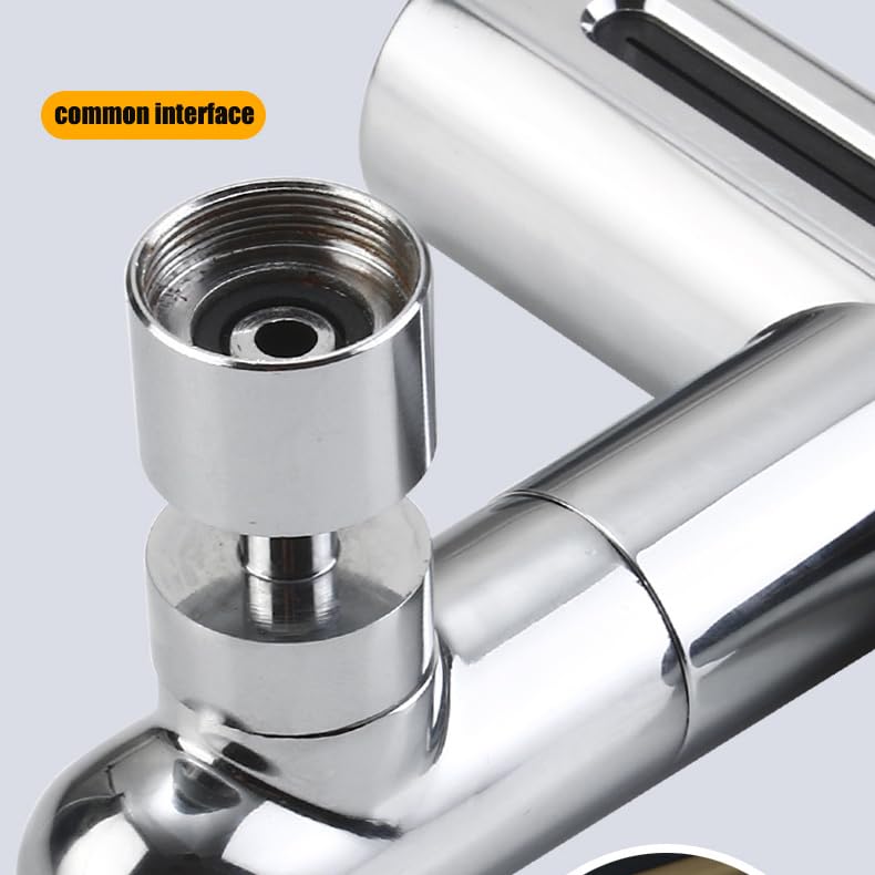 Toega 360°Swivel Faucet Extender, Copper faucet aerator,faucet extender, Kitchen Rotating Extension Filter with 4 Mode Splash