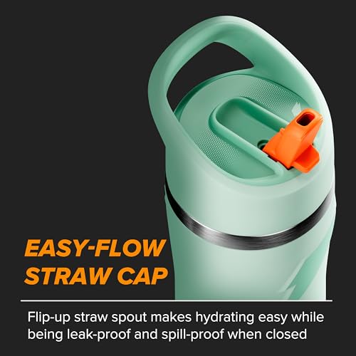 Gatorade 'Overtime' 22oz Stainless Steel Water Bottle, Straw Cap, Coral