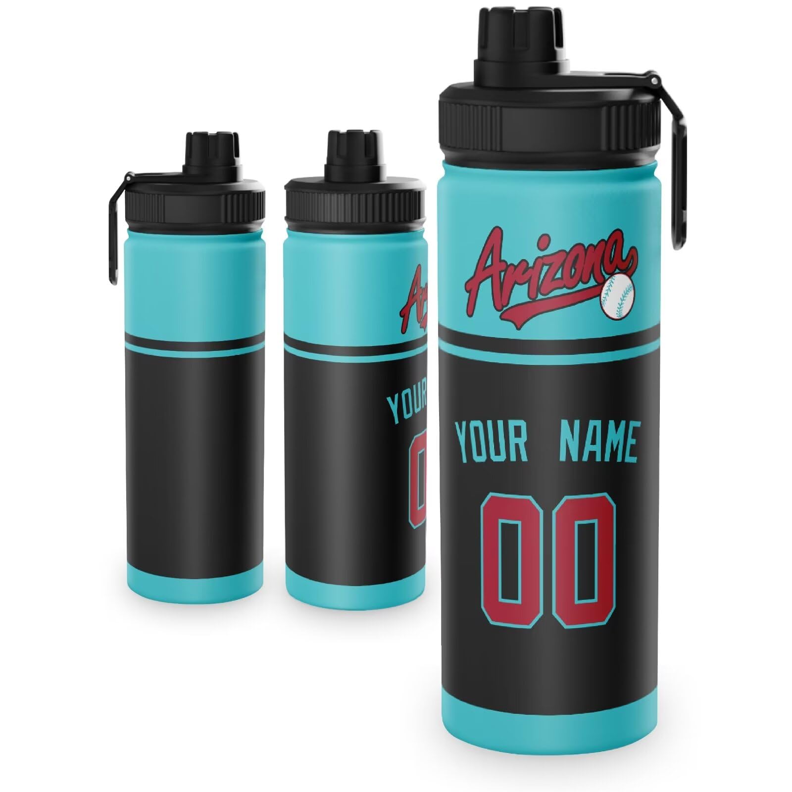 INAOO Arizona Tumbler Coffee Cup 18 oz Custom Name Number for Men Women Youth Gifts