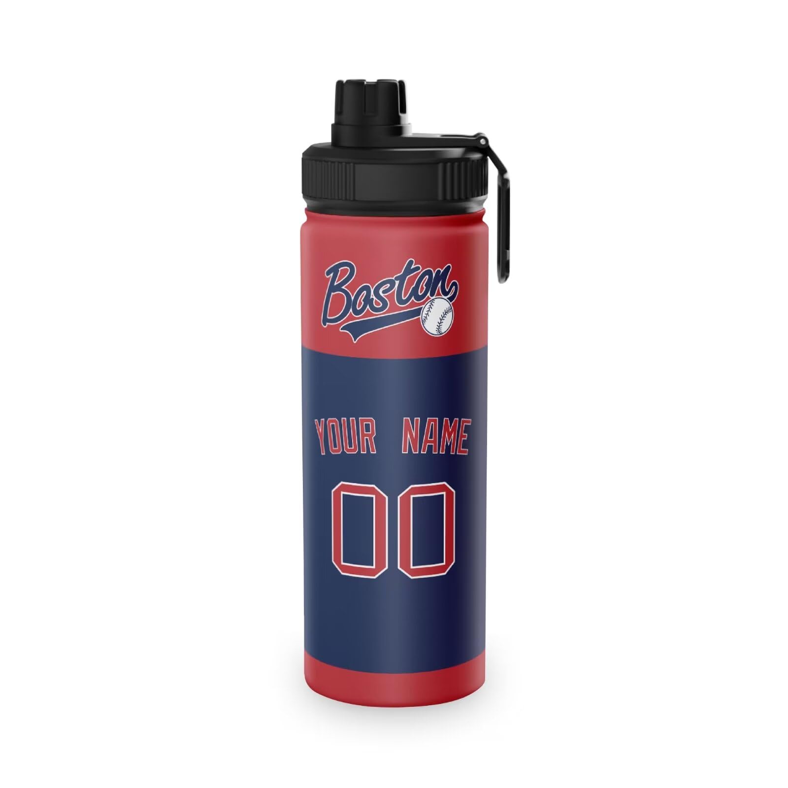 INAOO Boston Tumbler Coffee Cup 18 oz Custom Name Number for Men Women Youth Gifts