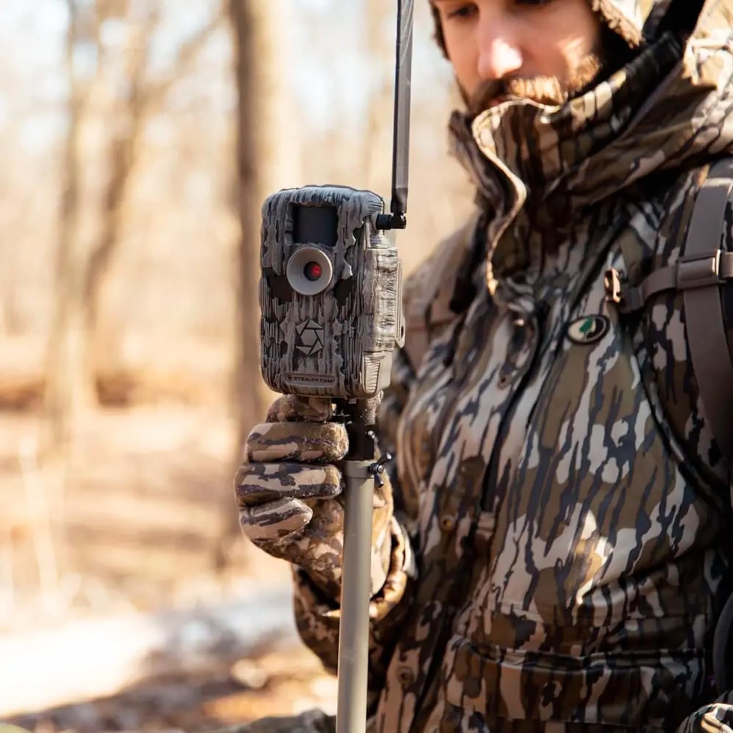 Stealth Cam Fusion MAX Dual Sim 36MP Photo & 1080P HD Video, 0.35 Sec Trigger Speed, App-Controlled Hunting Cellular Trail Camera, AT&T & Verizon, Solar Panel & Microfiber Cleaning Cloth