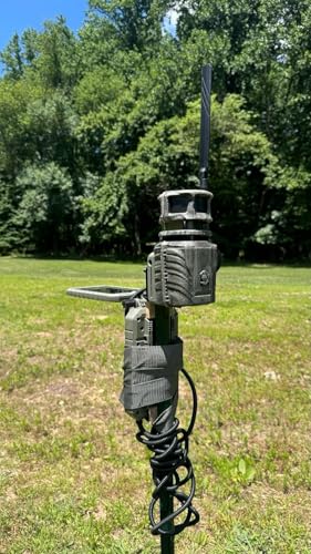 Stealth Cam Revolver 36MP Trail Camera with 1080P HD Video at 30 FPS, 0.4 Sec Trigger Speed, 360° Panoramic View, Built-in GPS, Verizon/AT&T Cellular, 32GB SD Card, Cloth, and Solar Panel