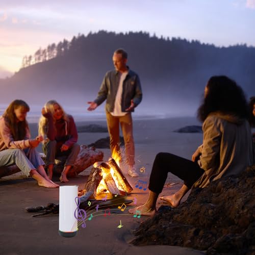 HIZEE 20 oz 1 pack Sublimation Tumbler Blank Bluetooth Music Speaker with Straw and Lid,Skinny Straight Stainless Steel Sublimation Cup Detachable Speaker Suitable for Travel Gifts