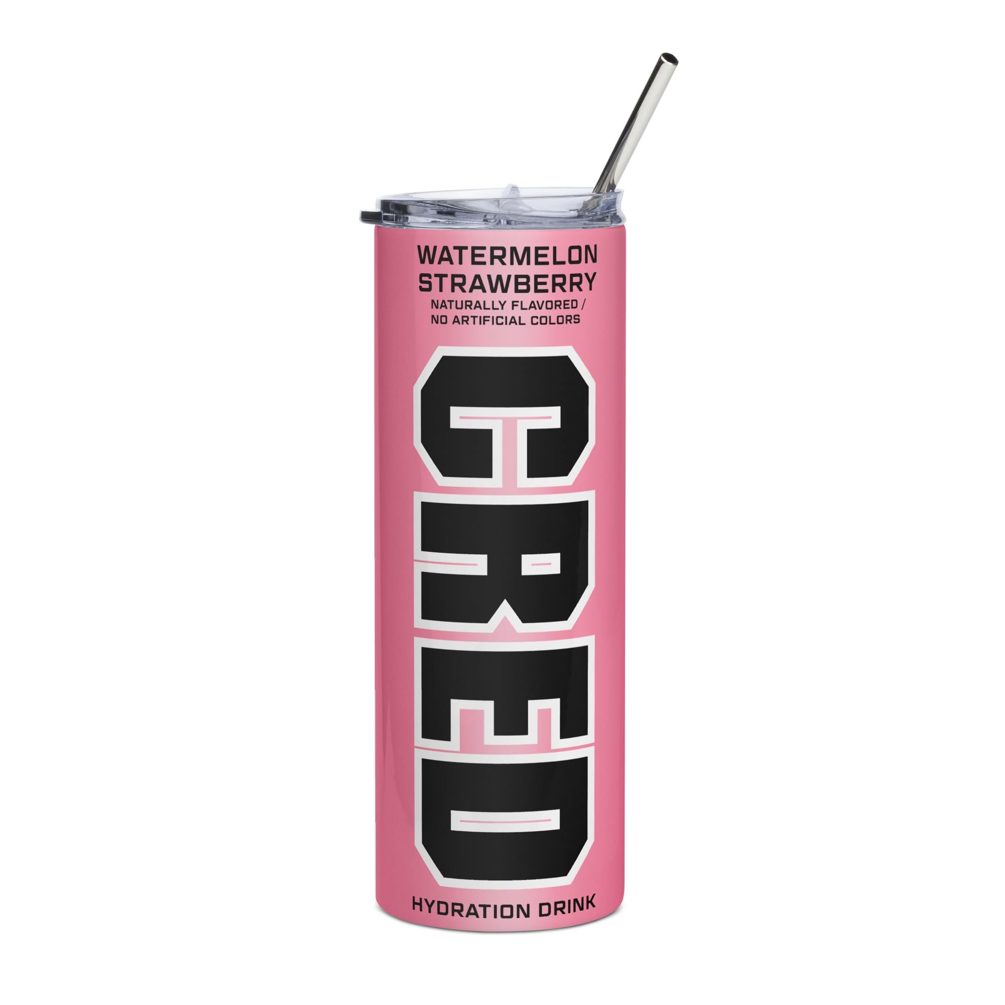 South Park CRED Stainless Steel Tumbler with Straw, Insulated Water Bottle for Home, Office or Car, 20oz, Watermelon Strawberry - Officially Licensed