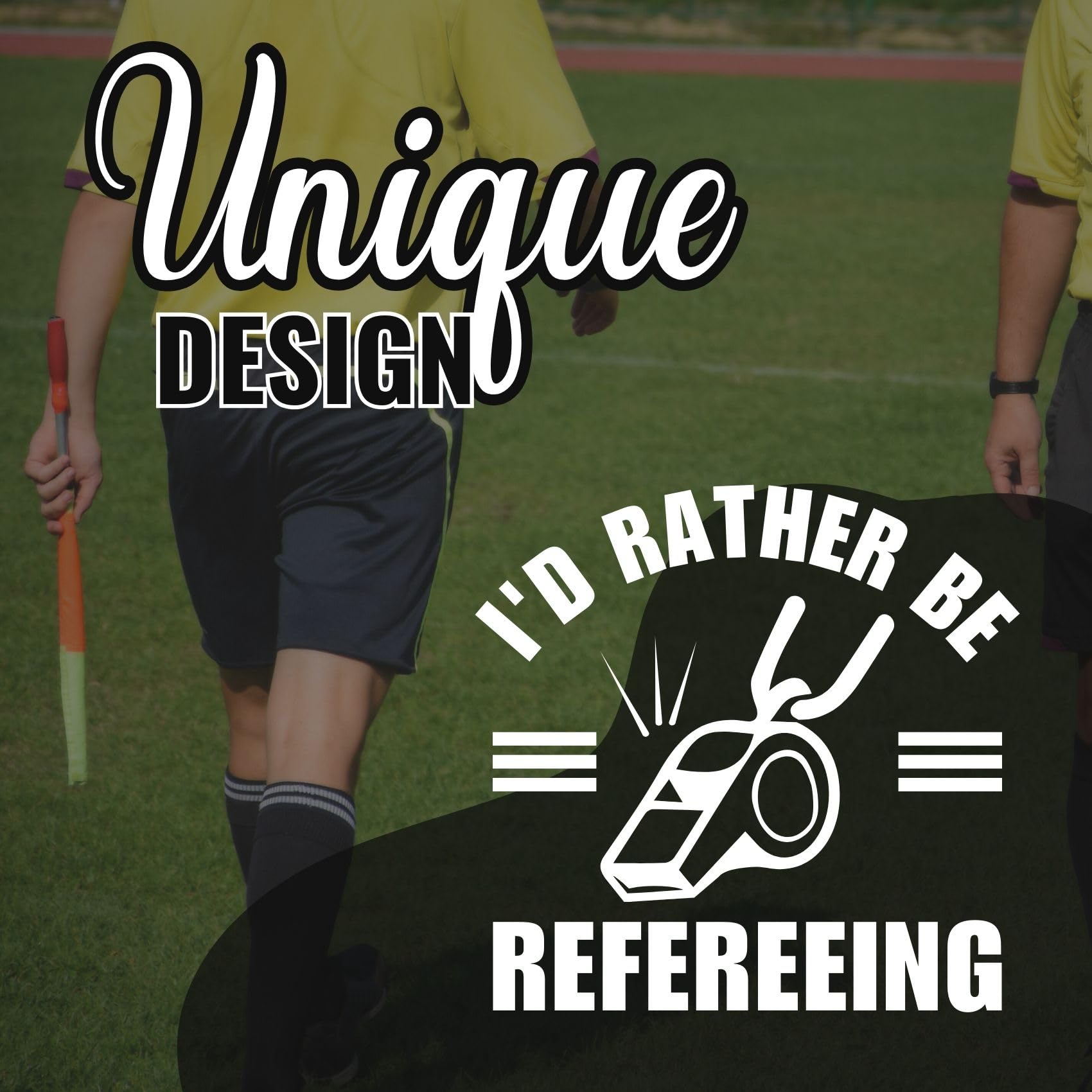 Onebttl Referee Gifts, Insulated 20oz Stainless Steel Travel Tumbler with Lid, Gift Box Included, I'd Rather be Refereeing