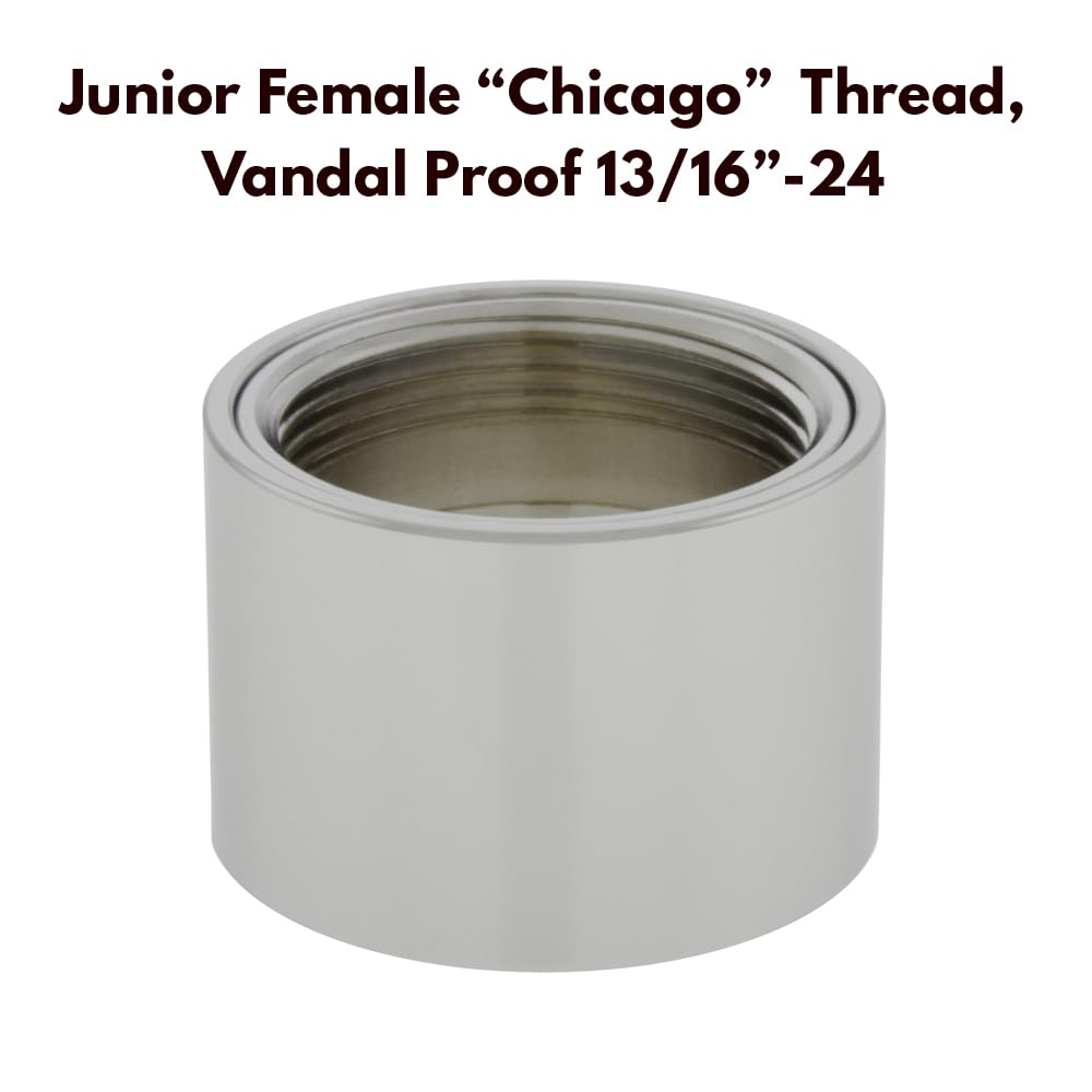 Neoperl Chicago Economy FLow 1.5 GPM Faucet Standard Aerator Female 13/16-24 Threads Regular Junior WaterSense Clear & Aerated Softflo Stream (Aerated Junior 1.5)