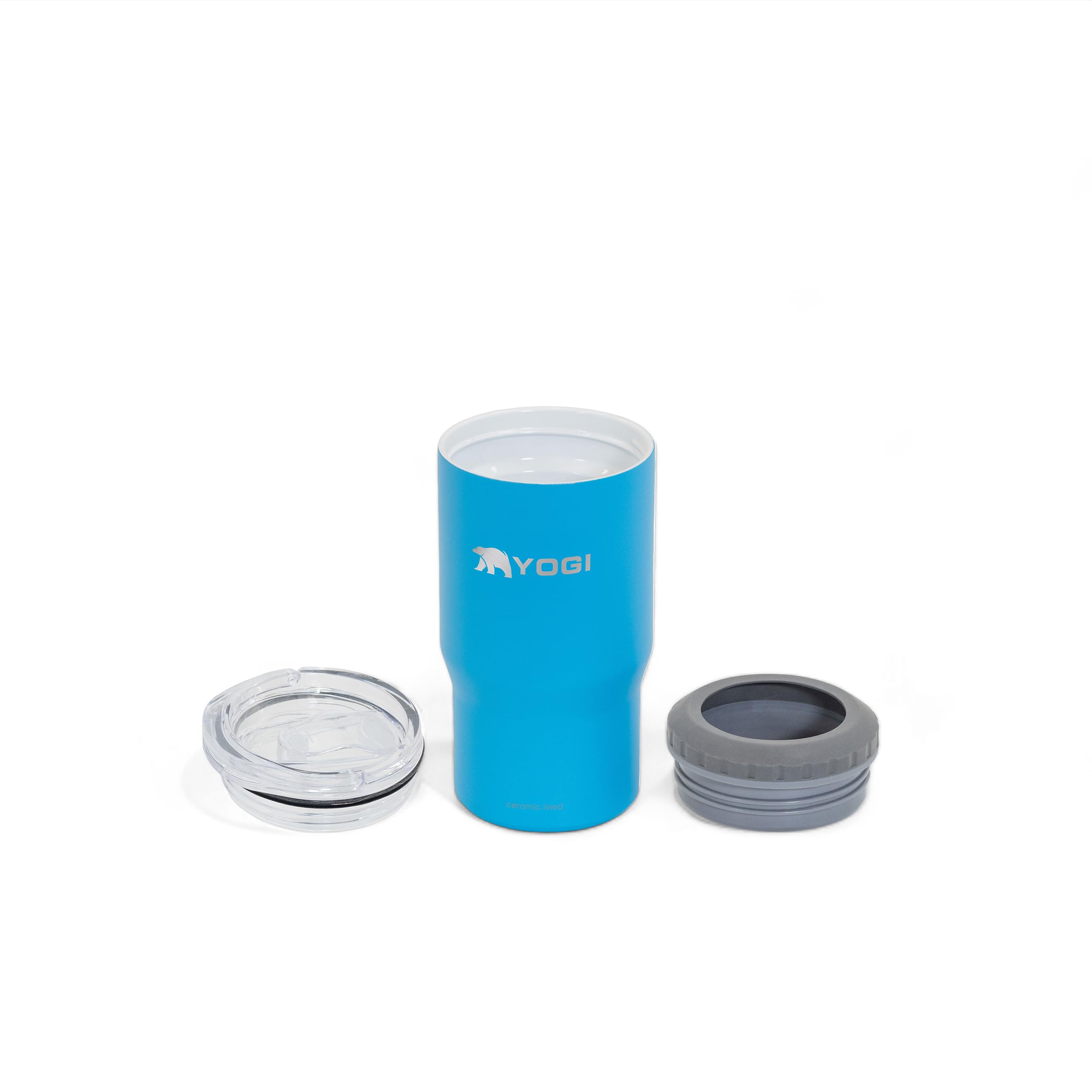 YOGI Voyager One All-In-One Tumbler Can Bottle Cooler 12 oz Blue