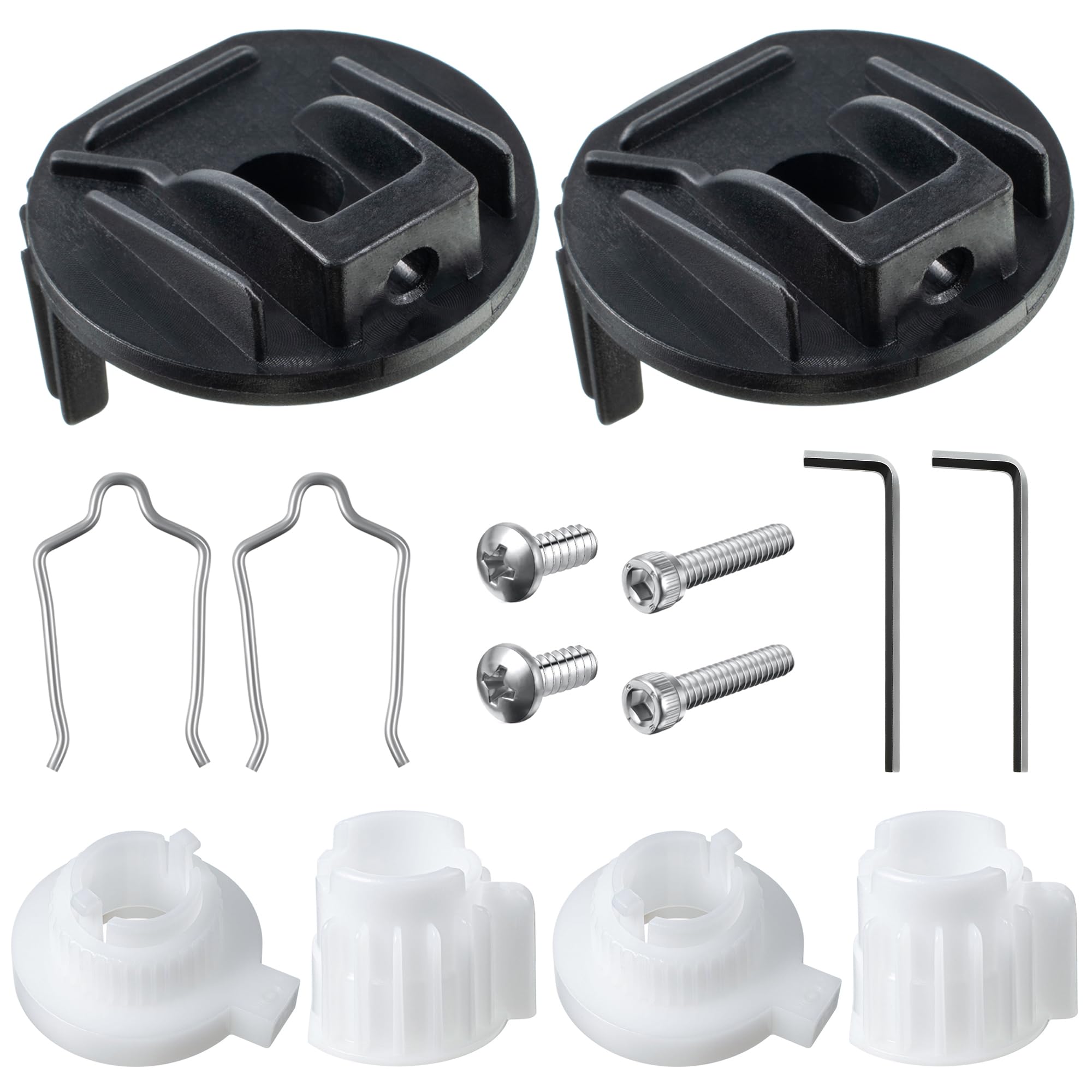 Dreyoo 2 Pack Shower Handle Adapter Kit Replacement for 116653, Compatible with Moen Posi-Temp Single Handle Tub/Shower Faucet Valve Cartridge, Plastic Shower Handle Replacement Accessory Adapter Kit