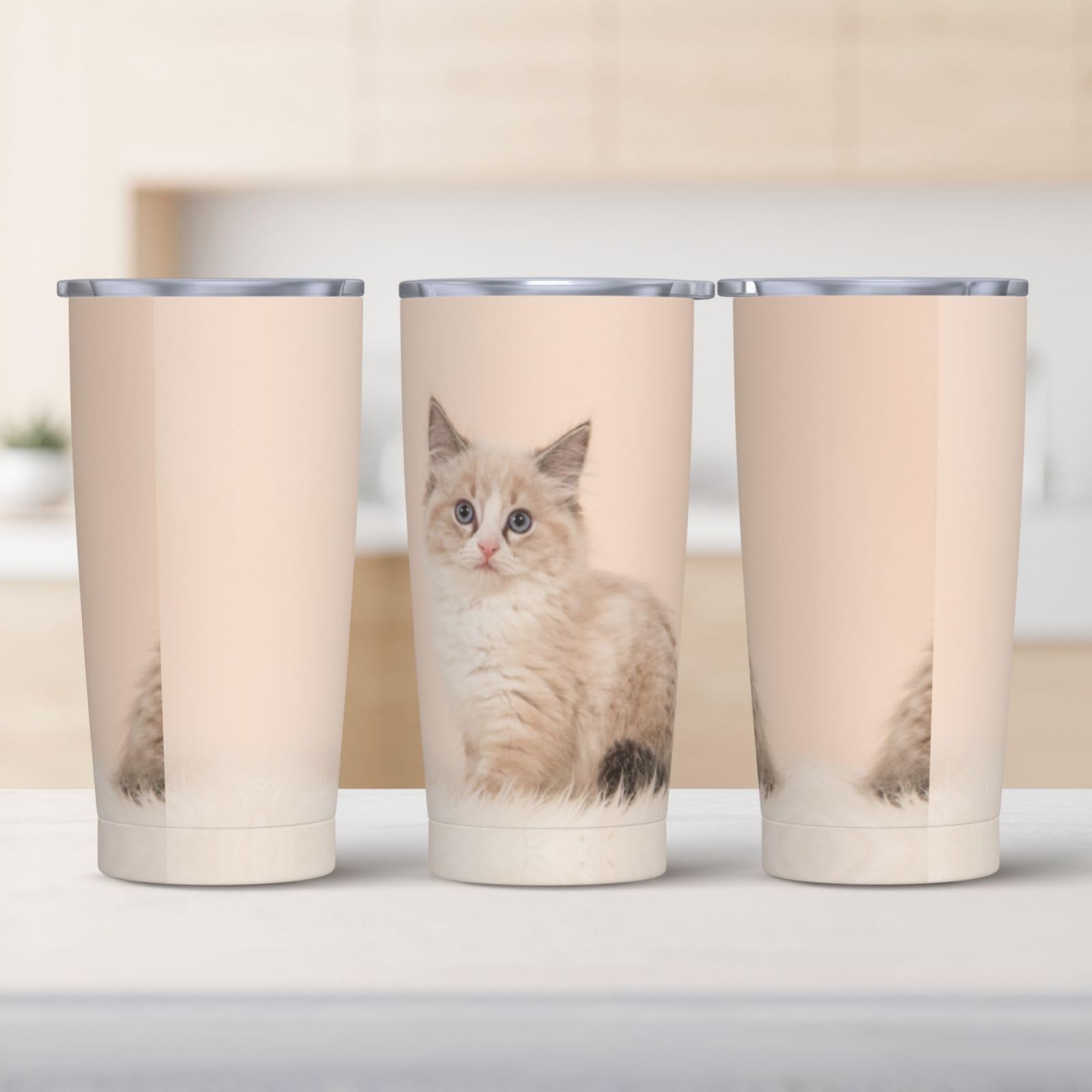 generic Personalized Coffee Tumbler with Picture, Text, Logo Custom 20oz Stainless Steel Tumbler Cup with Lid and Straw Customized Gifts for Christmas Birthday Anniversary