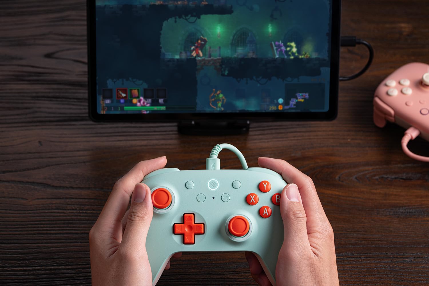 8Bitdo Ultimate 2C Wired Controller for Windows PC and Android, with 1000Hz Polling Rate, Hall Effect Joysticks and Hall Triggers, and Remappable L4/R4 Bumpers (Mint)